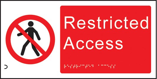 Braille - Restricted Access – Nixon Safety