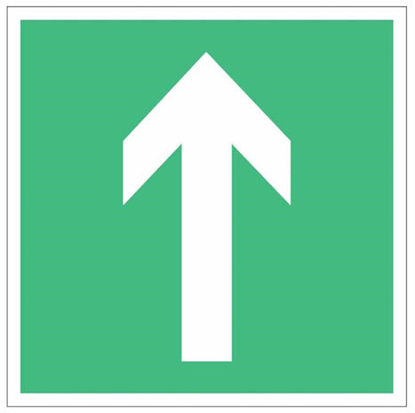 Directional Arrow (One Way) Green Floor Graphic 300x300mm – Nixon Safety